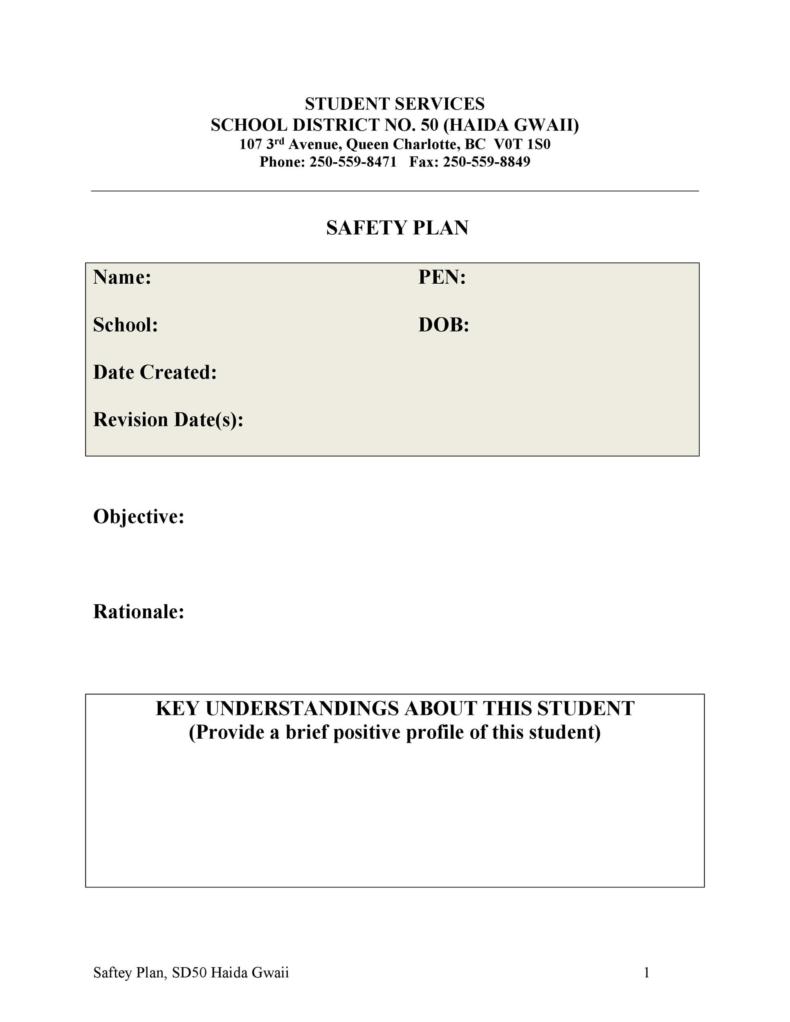 46 Great Safety Plan Templates (Construction, Site Specific, Patient ...