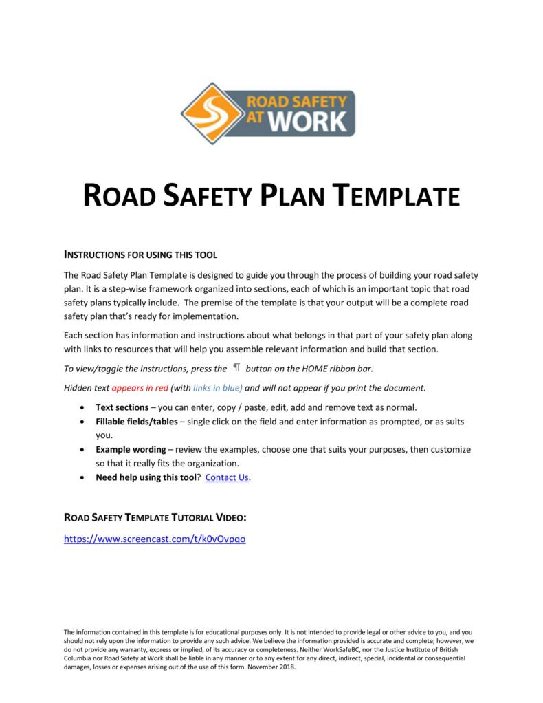 46 Great Safety Plan Templates (Construction, Site Specific, Patient ...