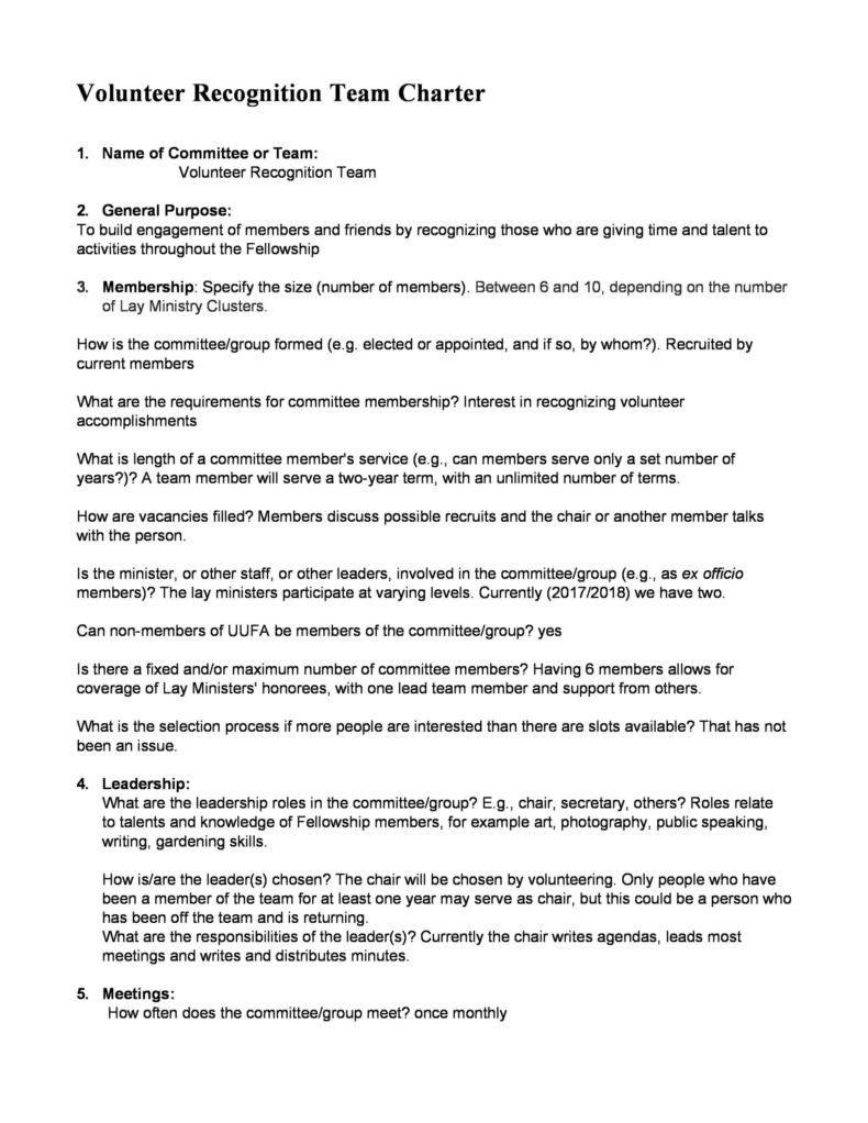 49 Useful Team Charter Templates (& Examples) ᐅ TemplateLab