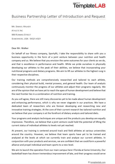 40+ Letter of Introduction Templates & Examples