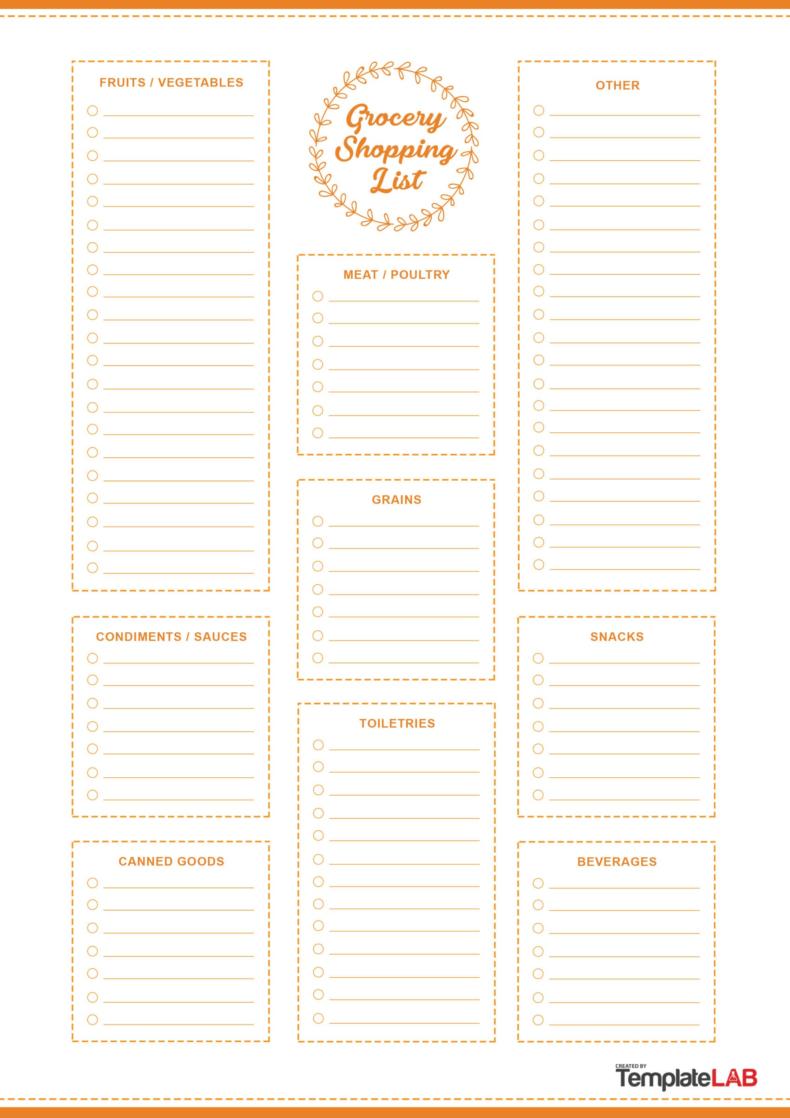 24 Printable Grocery List Templates (+Shopping Lists)