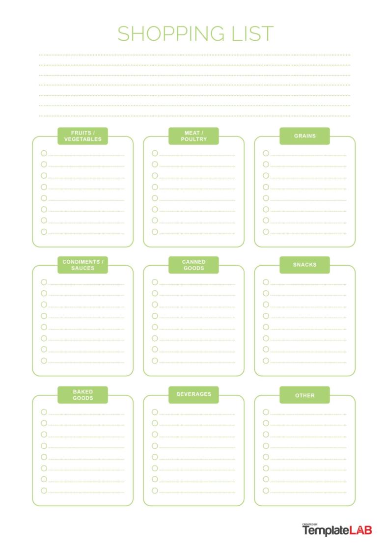 24 Printable Grocery List Templates (+Shopping Lists)