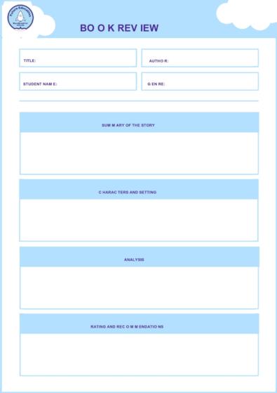 50 Best Book Review Templates (Kids, Middle School etc.) ᐅ TemplateLab