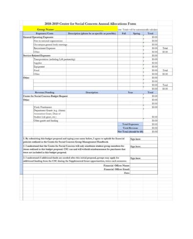 50 Free Budget Proposal Templates (Word & Excel) ᐅ TemplateLab