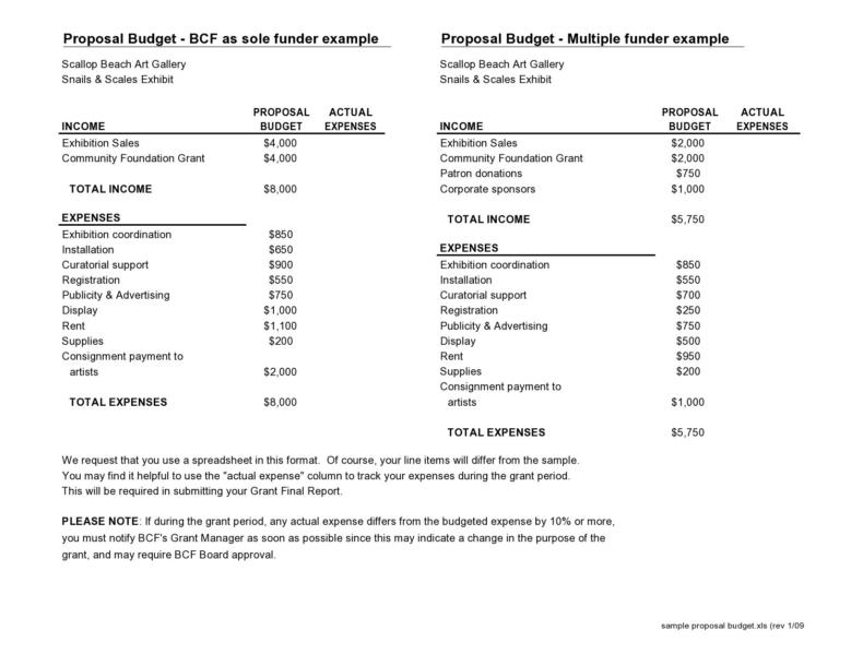 50 Free Budget Proposal Templates (Word & Excel) ᐅ TemplateLab