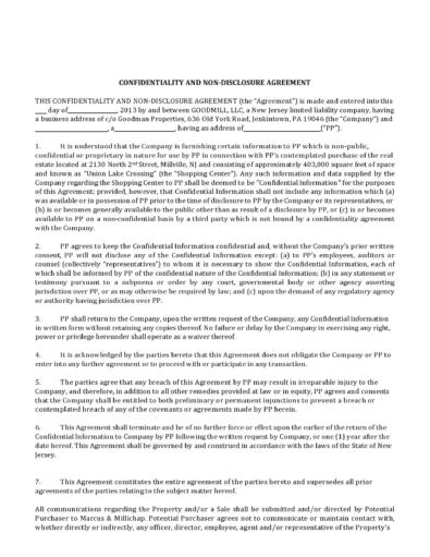 24 Simple Confidentiality Statement & Agreement Templates