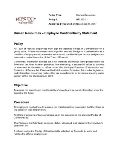 24 Simple Confidentiality Statement & Agreement Templates