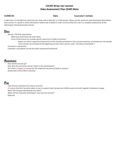 28 Free DAP Notes [Examples & Templates] ᐅ TemplateLab