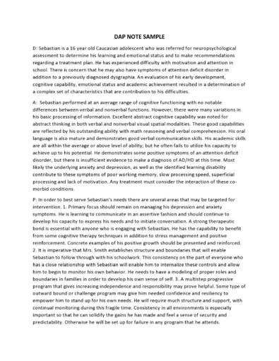 28 Free DAP Notes [Examples & Templates] ᐅ TemplateLab