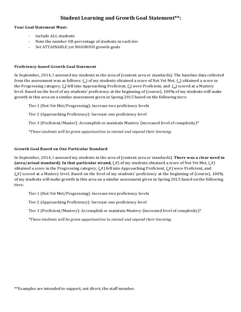 40 Best Goal Statement Examples [Professional / Personal] ᐅ