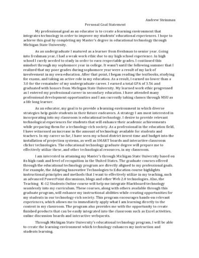 40 Best Goal Statement Examples [Professional / Personal] ᐅ