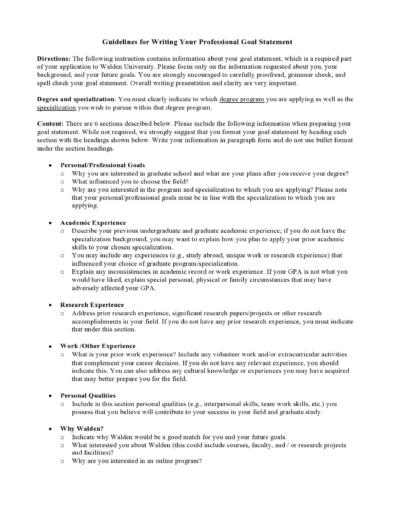 40 Best Goal Statement Examples [Professional / Personal] ᐅ