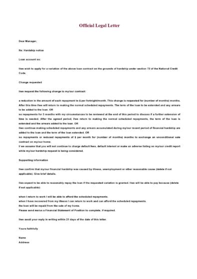 47 Professional Legal Letter Formats (& Templates) ᐅ TemplateLab