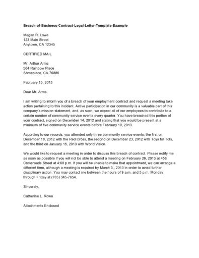 47 Professional Legal Letter Formats (& Templates) ᐅ TemplateLab