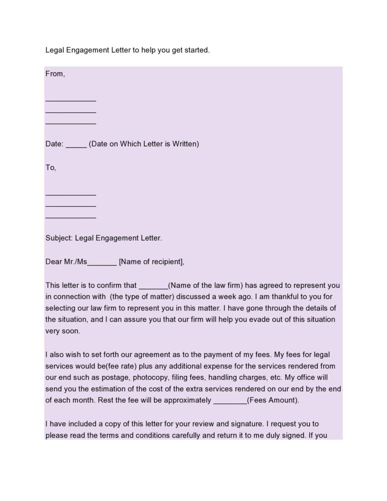 47 Professional Legal Letter Formats (& Templates) ᐅ TemplateLab
