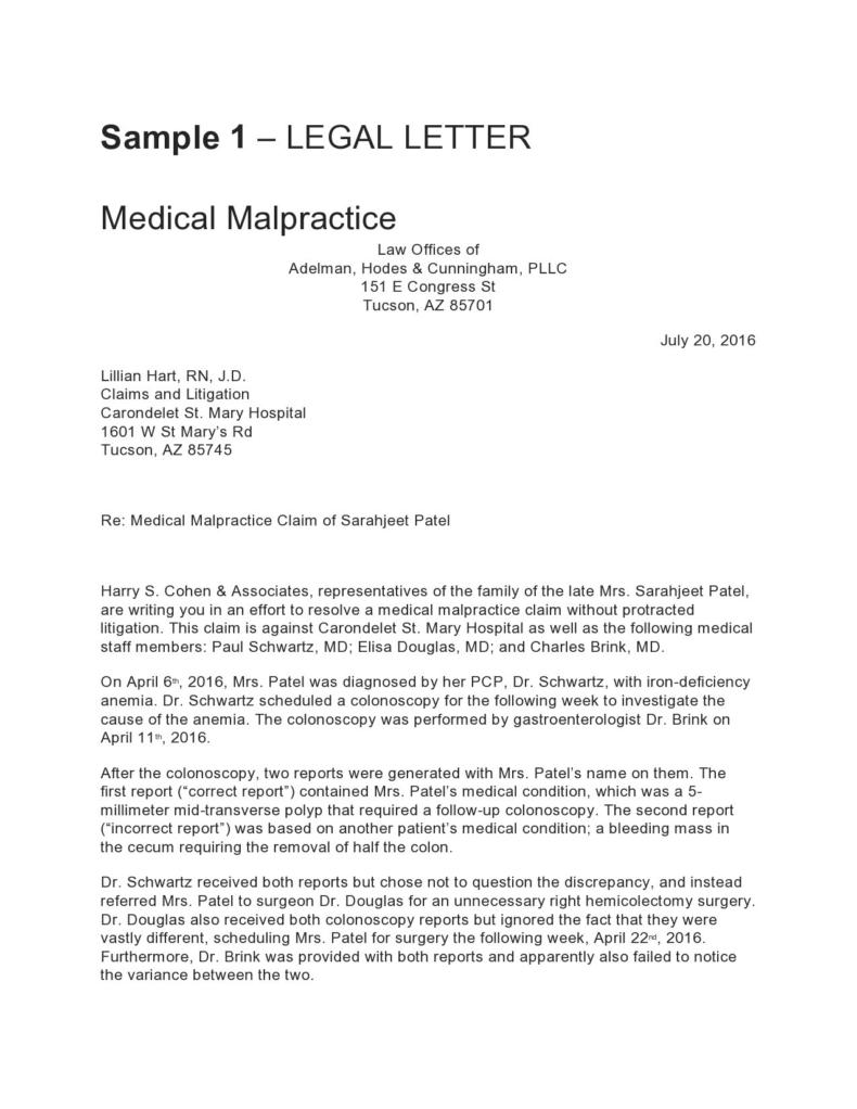 47 Professional Legal Letter Formats (& Templates) ᐅ TemplateLab