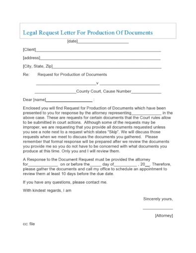 47 Professional Legal Letter Formats (& Templates) ᐅ TemplateLab