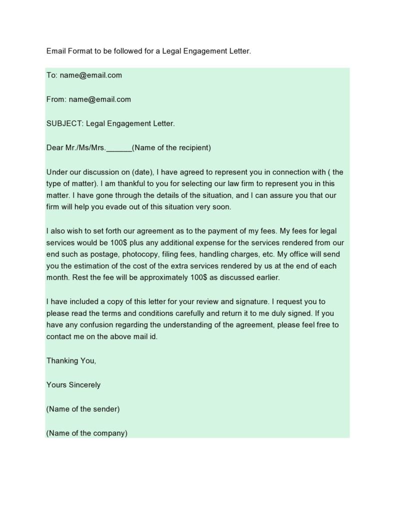 47 Professional Legal Letter Formats (& Templates) ᐅ TemplateLab