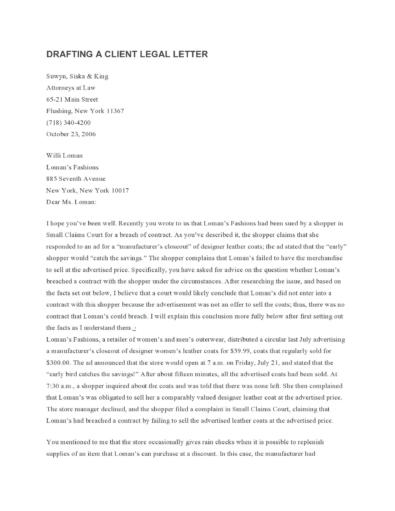 47 Professional Legal Letter Formats (& Templates) ᐅ TemplateLab