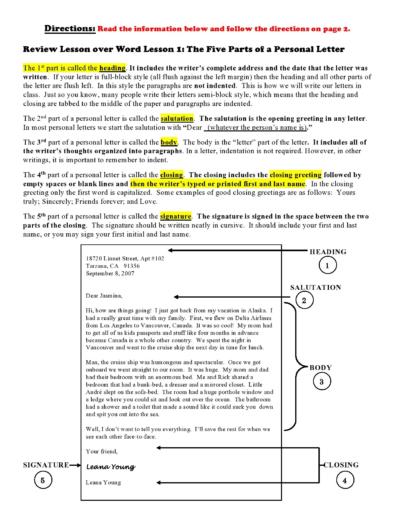 47 Best Personal Letter Format Templates [100% Free] ᐅ