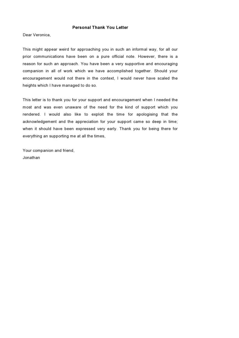 47 Best Personal Letter Format Templates [100% Free] ᐅ