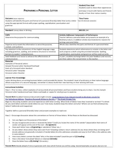 47 Best Personal Letter Format Templates [100% Free] ᐅ