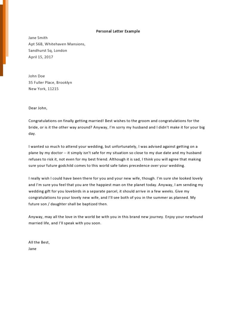 47 Best Personal Letter Format Templates [100% Free] ᐅ