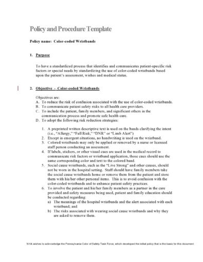 50 Free Policy And Procedure Templates (& Manuals) ᐅ TemplateLab