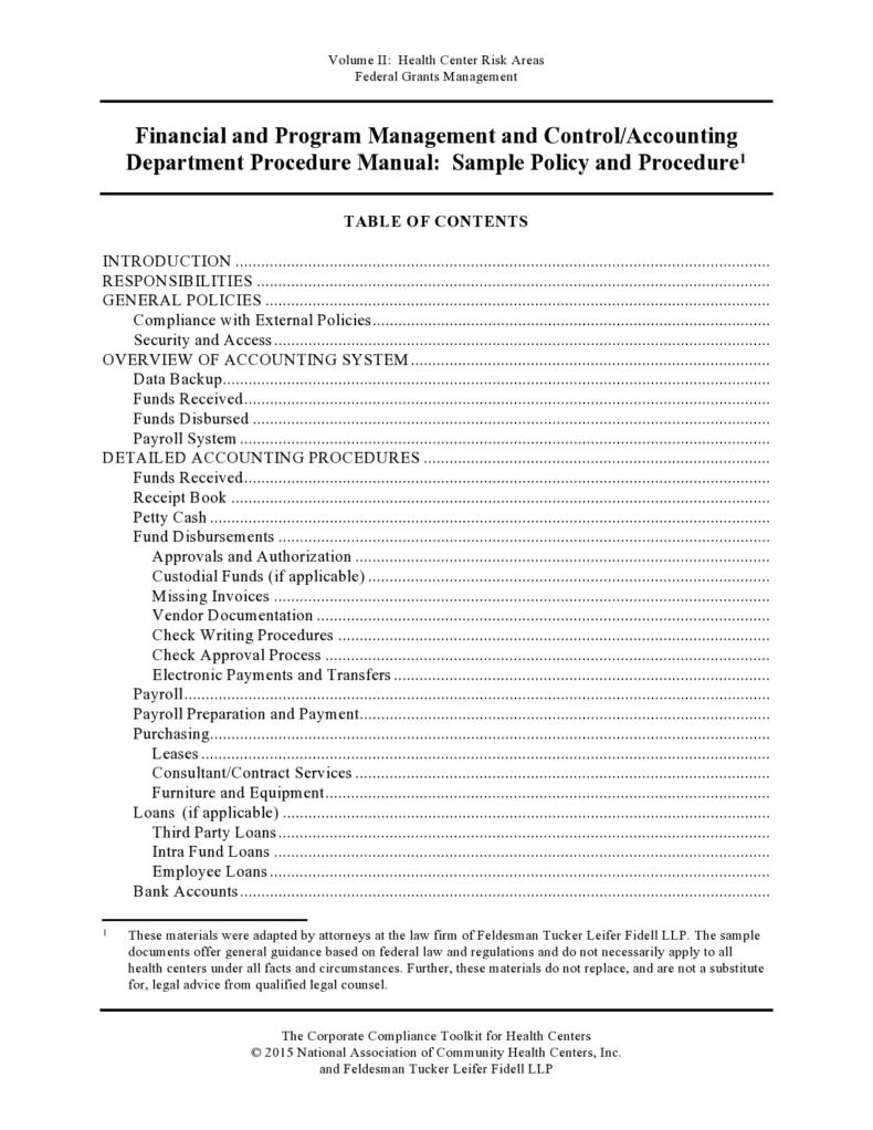 50 Free Policy And Procedure Templates (& Manuals) ᐅ TemplateLab