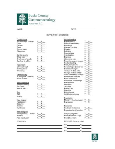 46 Free Review of Systems Templates (+Checklist) ᐅ TemplateLab