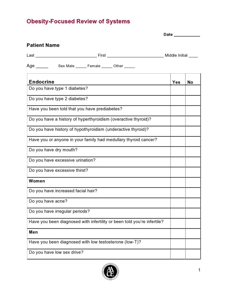 46 Free Review of Systems Templates (+Checklist) ᐅ TemplateLab