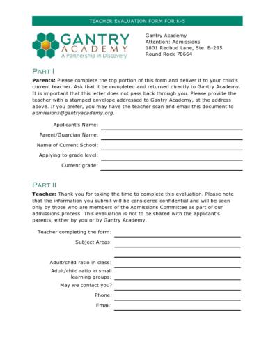 50 Printable Teacher Evaluation Forms [Free] ᐅ TemplateLab