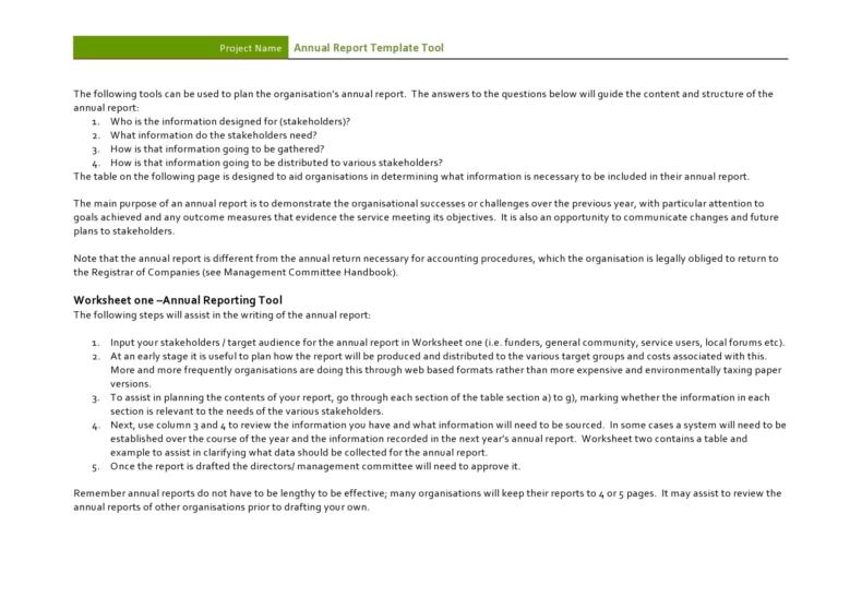 49 Free Annual Report Templates [LLC, Nonprofit..] ᐅ TemplateLab