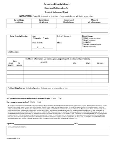 47 Free Background Check Authorization Forms ᐅ TemplateLab