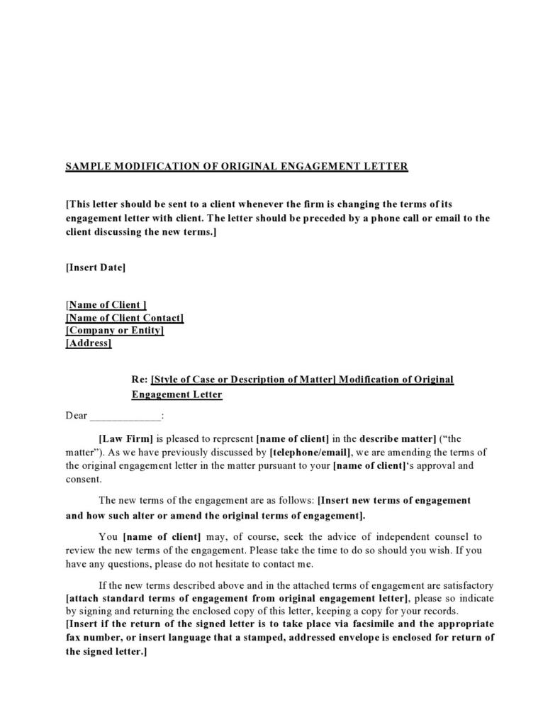 50 Editable Engagement Letter Templates (Free) ᐅ TemplateLab