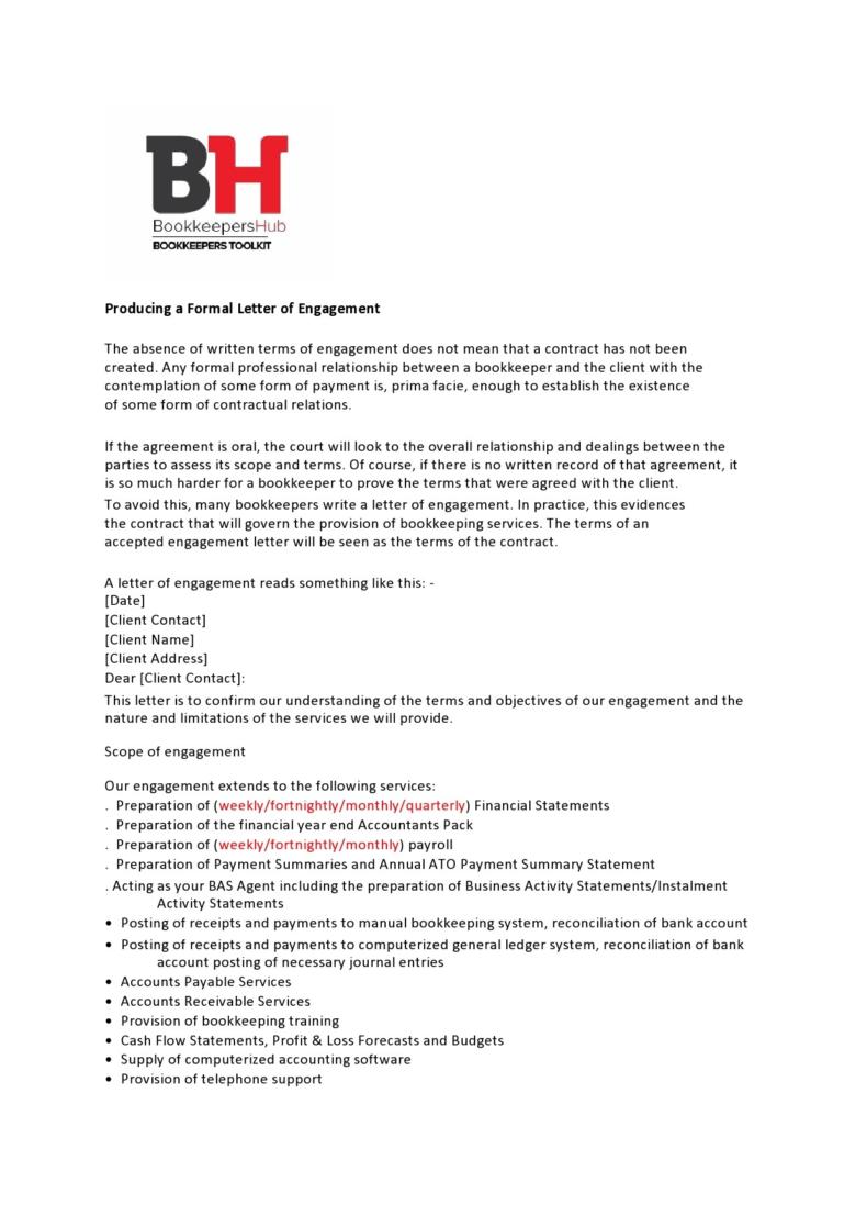 50 Editable Engagement Letter Templates (Free) ᐅ TemplateLab