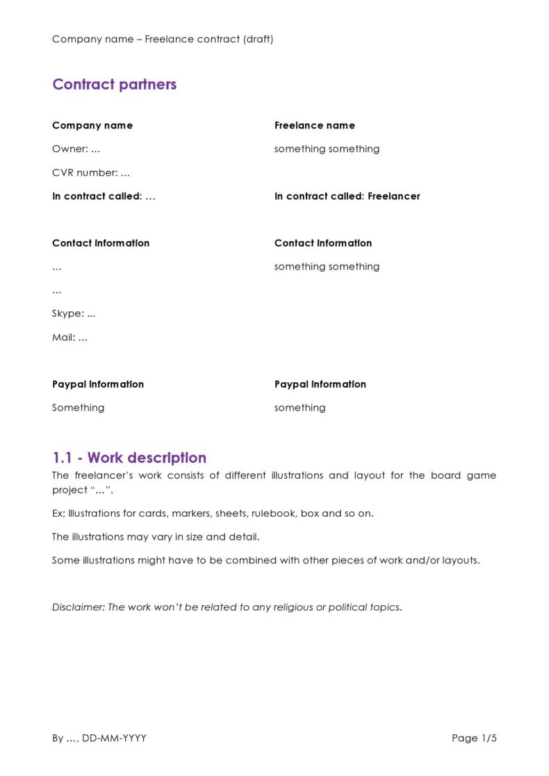 38 Free Freelance Contract Templates (MS Word) ᐅ TemplateLab
