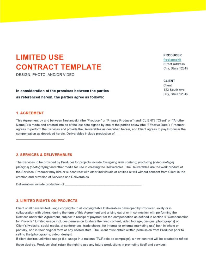 38 Free Freelance Contract Templates (MS Word) ᐅ TemplateLab