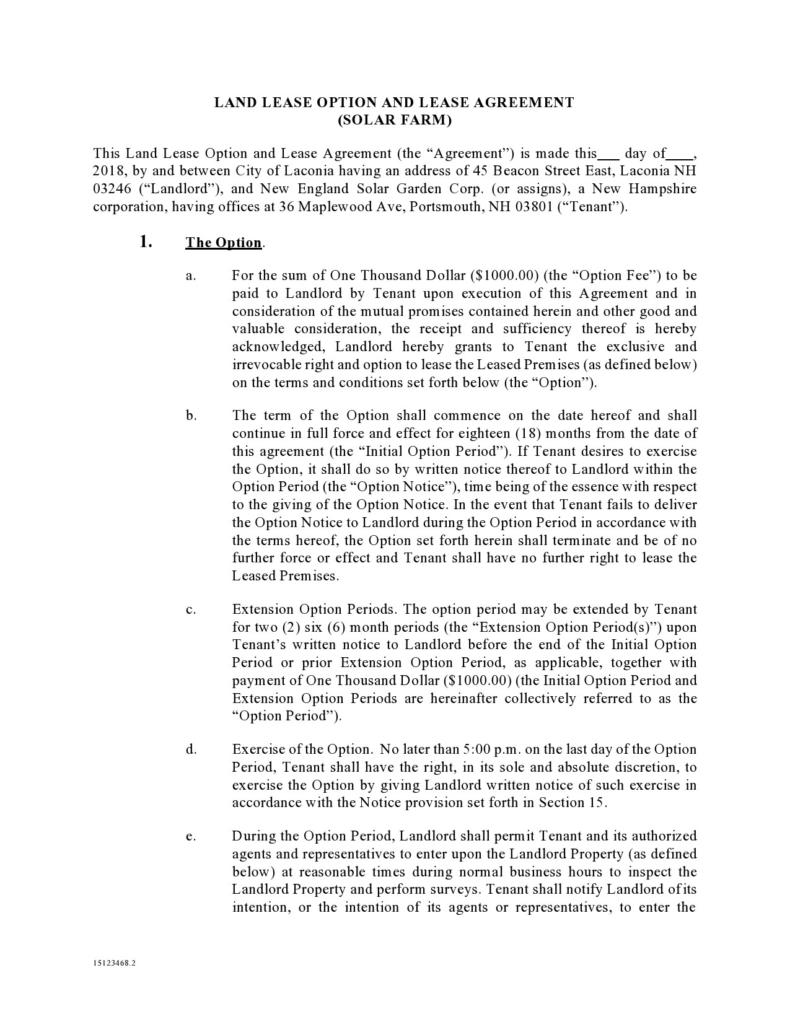 37 FREE Land Lease Agreements [Word & PDF] ᐅ TemplateLab