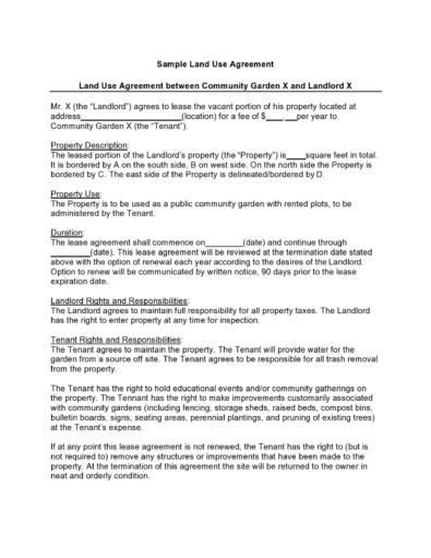 37 FREE Land Lease Agreements [Word & PDF] ᐅ TemplateLab