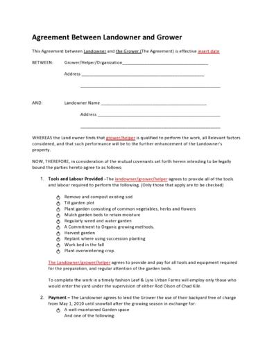 37 FREE Land Lease Agreements [Word & PDF] ᐅ TemplateLab