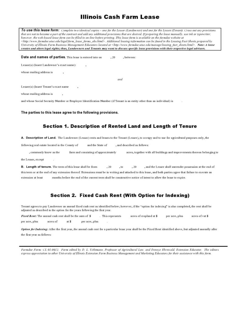 37 FREE Land Lease Agreements [Word & PDF] ᐅ TemplateLab