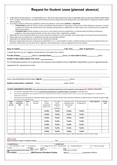 43 Free Leave of Absence Letters (Work & School) ᐅ TemplateLab