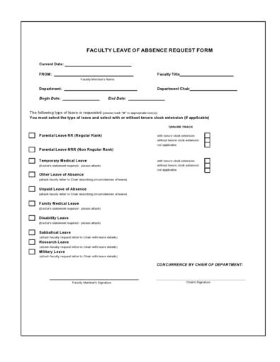 43 Free Leave of Absence Letters (Work & School) ᐅ TemplateLab