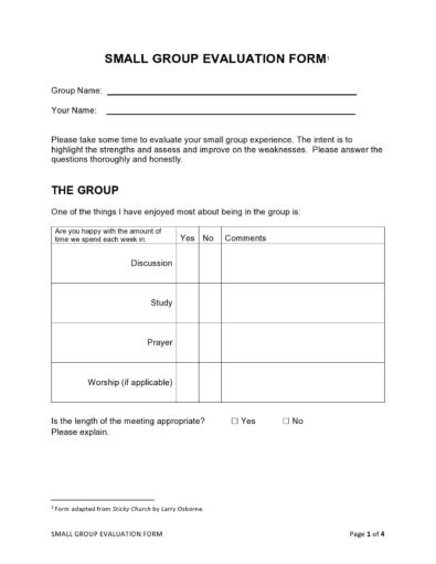 43 Great Peer Evaluation Forms [+Group Review] ᐅ TemplateLab