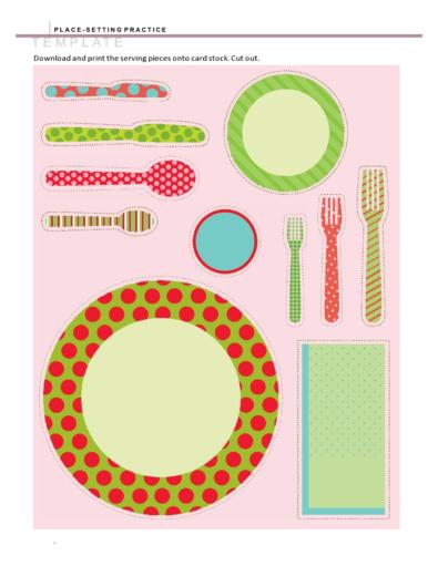 41 Printable Place Setting Templates (100% Free) ᐅ TemplateLab