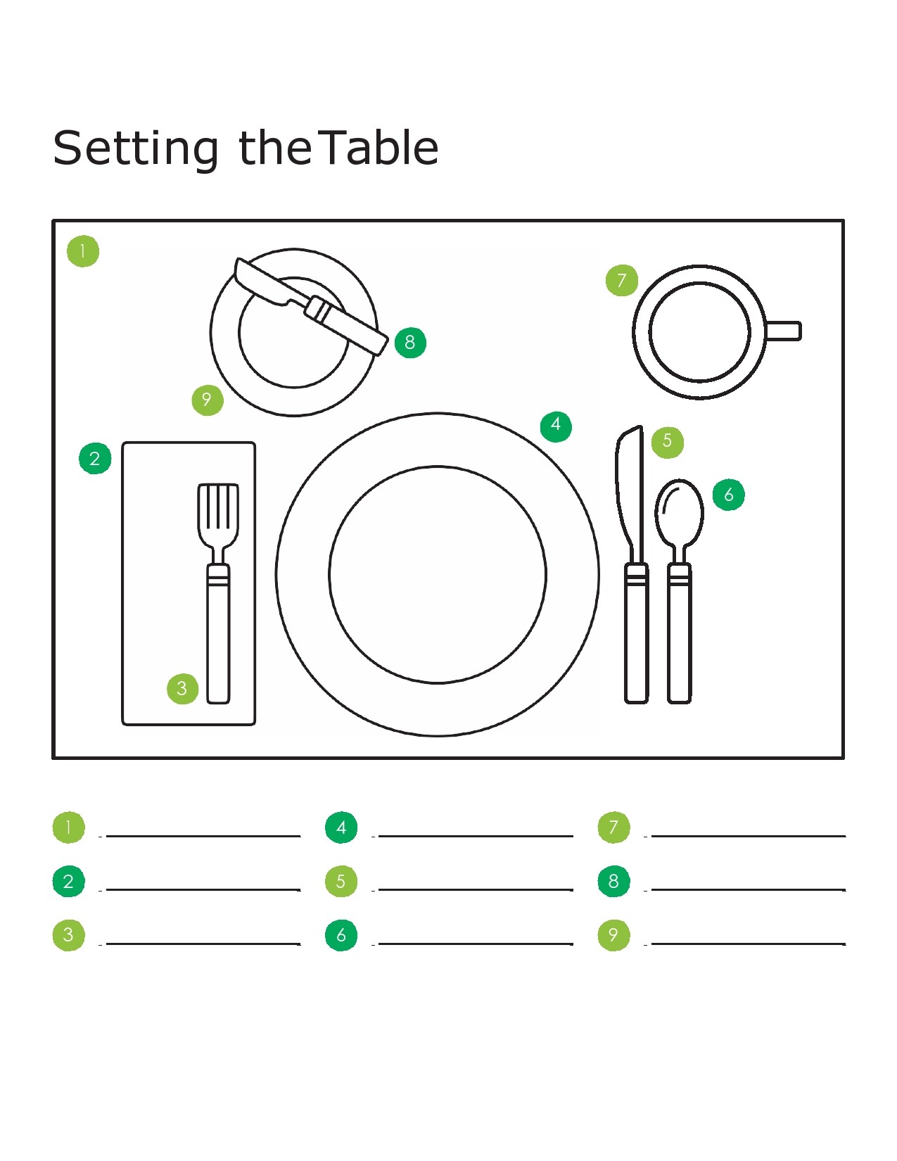 41 Printable Place Setting Templates 100 Free TemplateLab