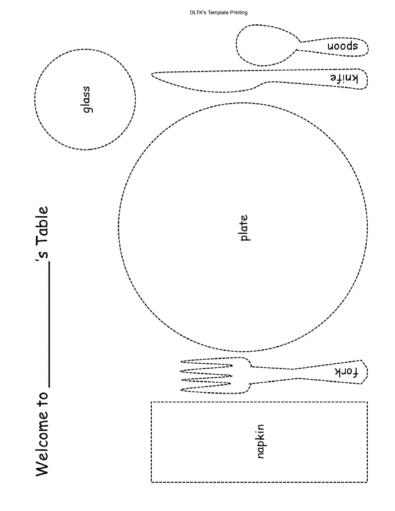 41 Printable Place Setting Templates (100% Free) ᐅ TemplateLab