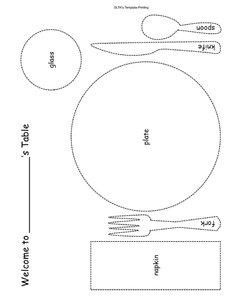 41 Printable Place Setting Templates (100% Free) ᐅ TemplateLab