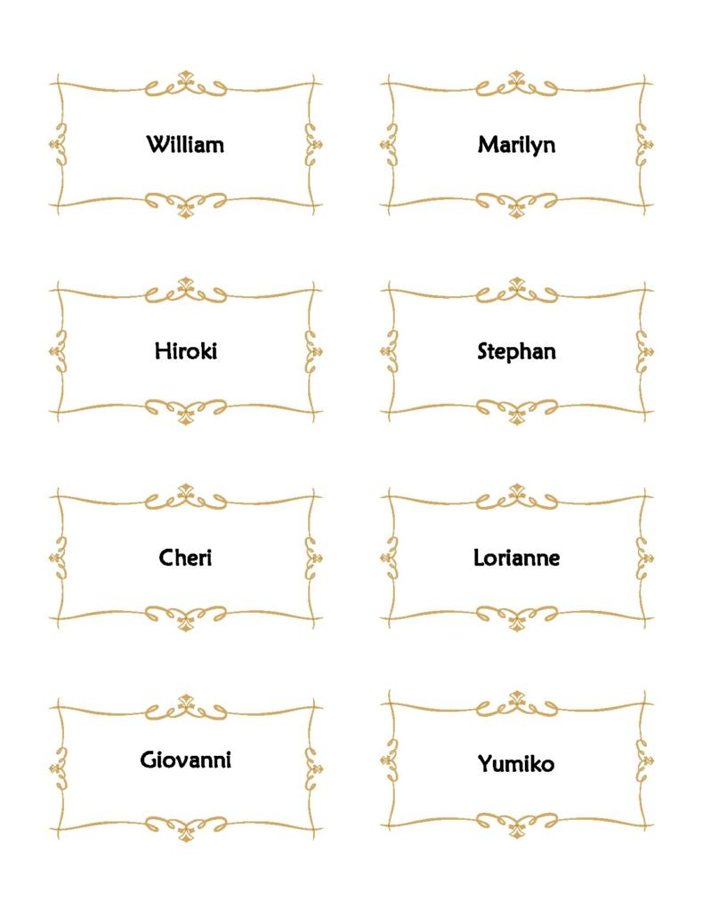 41 Printable Place Setting Templates (100% Free) ᐅ TemplateLab